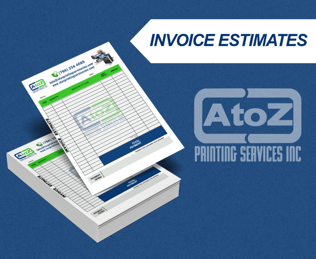 Invoices – AtoZ Printing Services INC